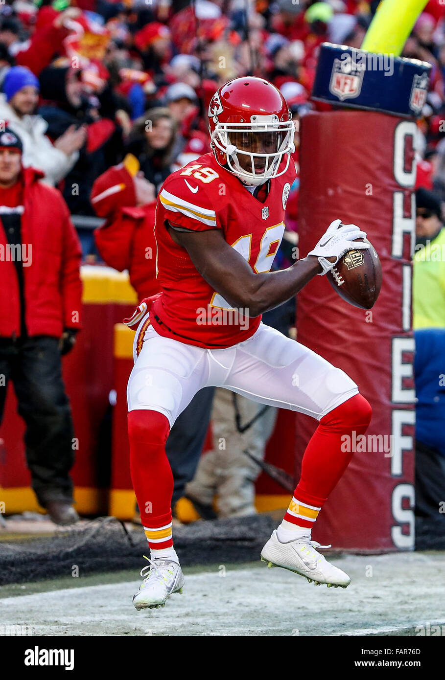 January 3, 2016: Kansas City Chiefs wide receiver Jeremy Maclin (19 ...