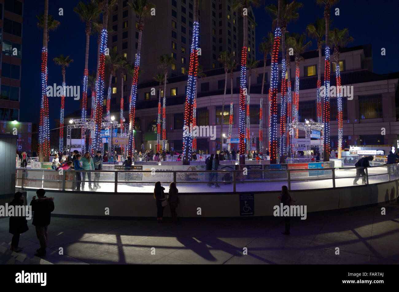 Downtown Ice in San Jose, CA Stock Photo - Alamy