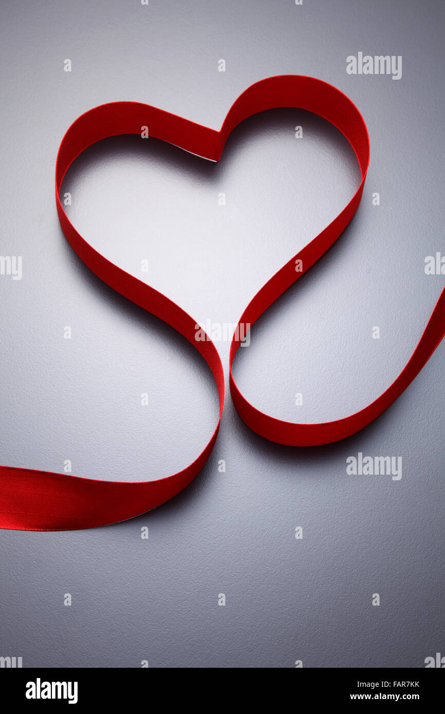 stock images of Heart shape made from ribbon Stock Photo - Alamy