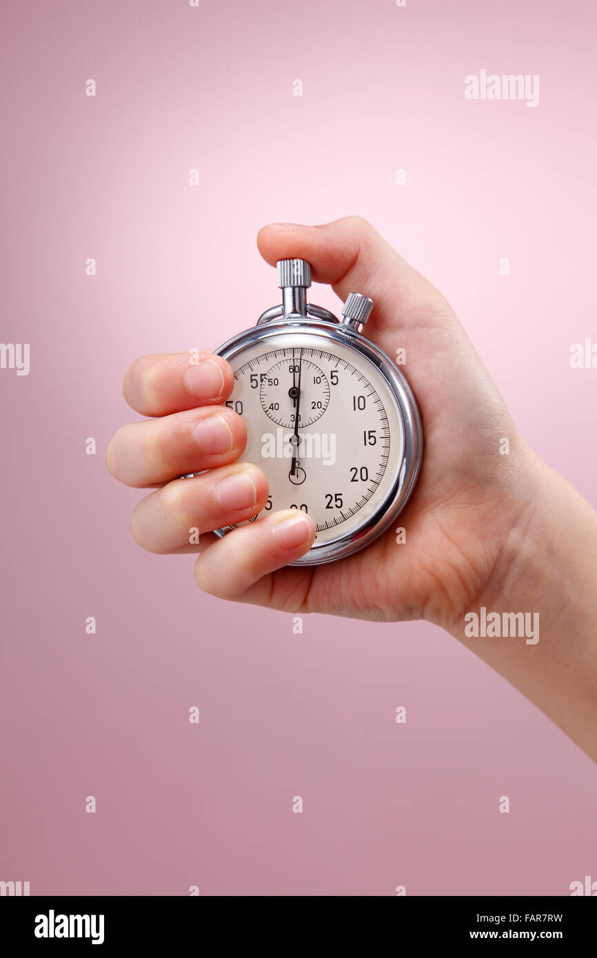 Hand held stop watch hi-res stock photography and images - Alamy