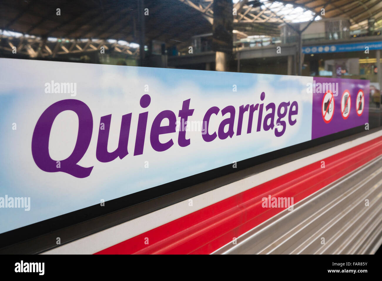 Railway carriage sign hi-res stock photography and images - Alamy