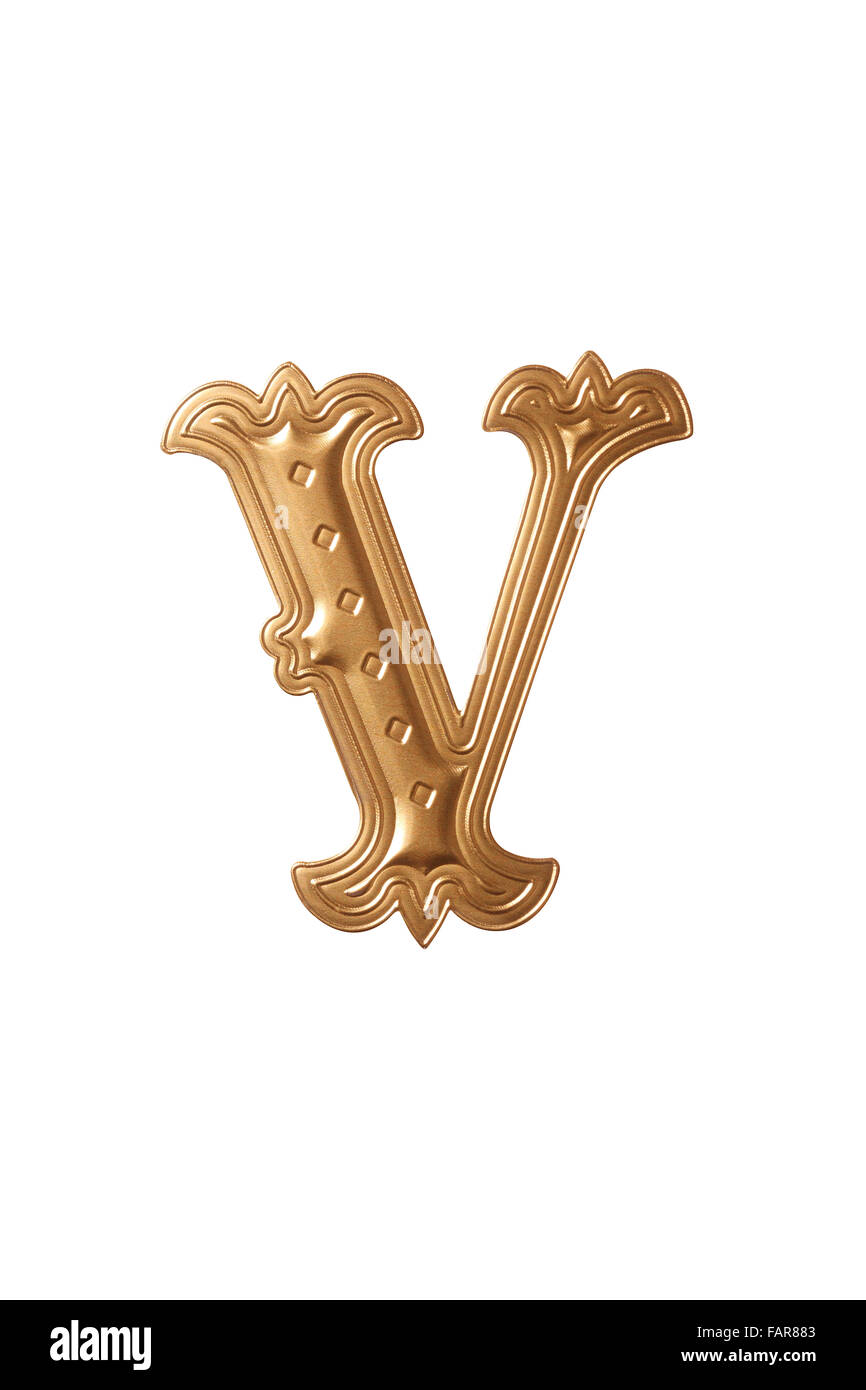 Alphabet v hi-res stock photography and images - Alamy