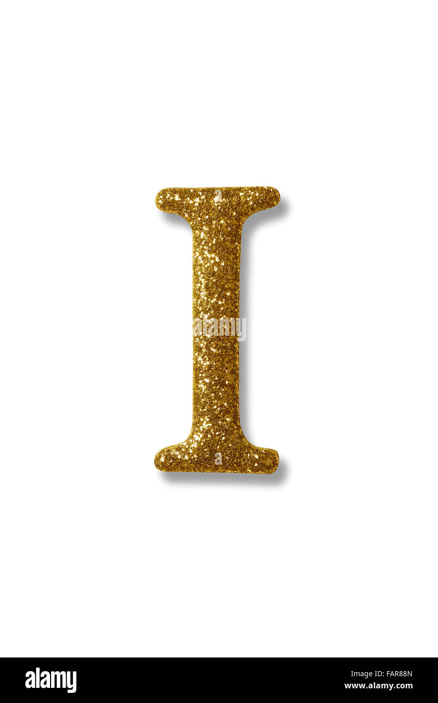clipping path of the golden alphabet i Stock Photo - Alamy