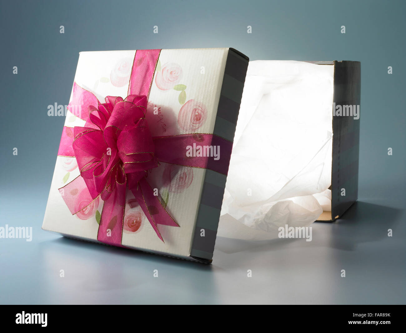 Gift Popping Open Stock Photo - Alamy