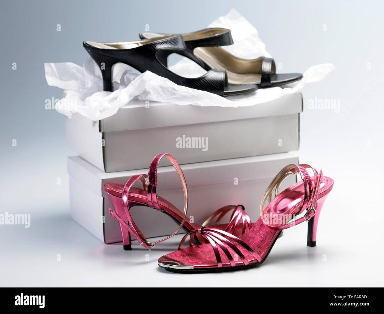 two pair of the high heel shoe Stock Photo - Alamy