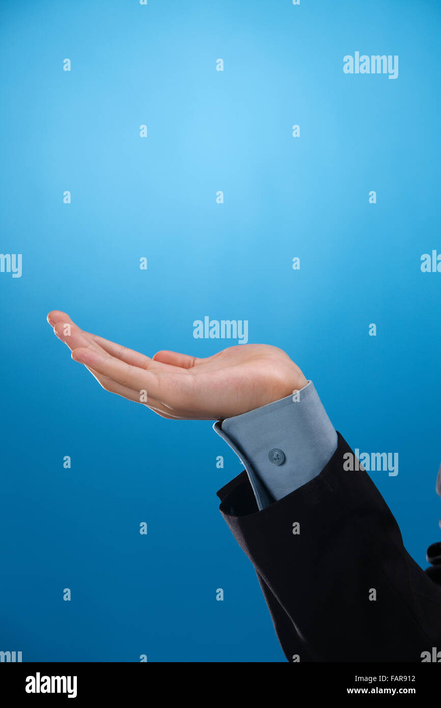 Human hand performing a hand gesture Stock Photo - Alamy