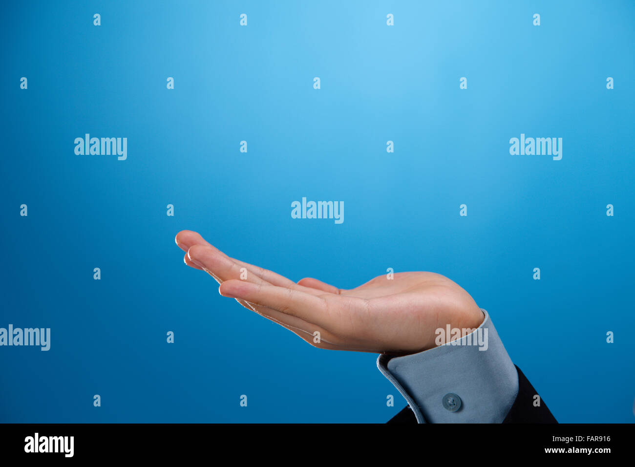 Human hand performing a hand gesture Stock Photo - Alamy