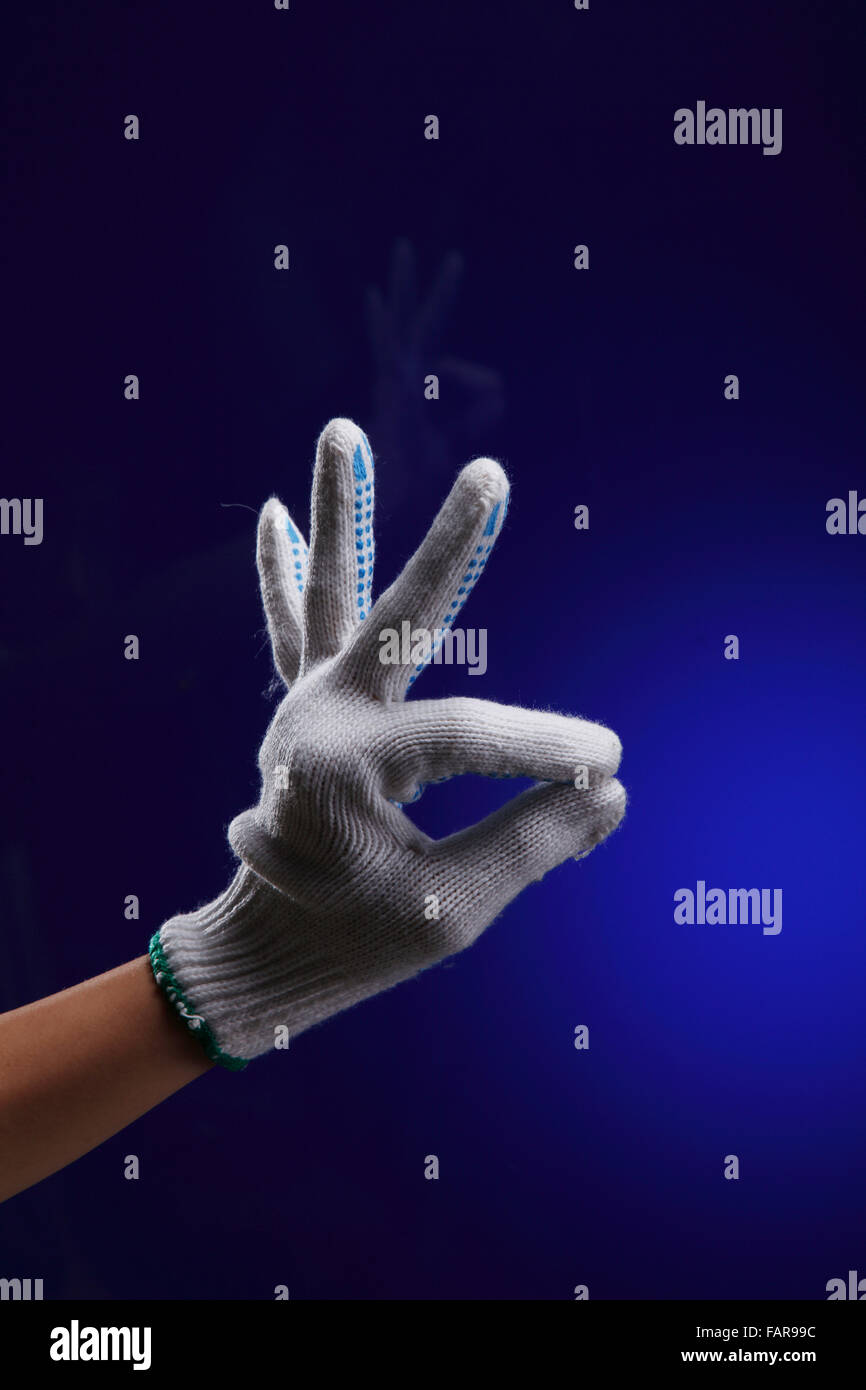 Human hand showing an OK sign Stock Photo - Alamy