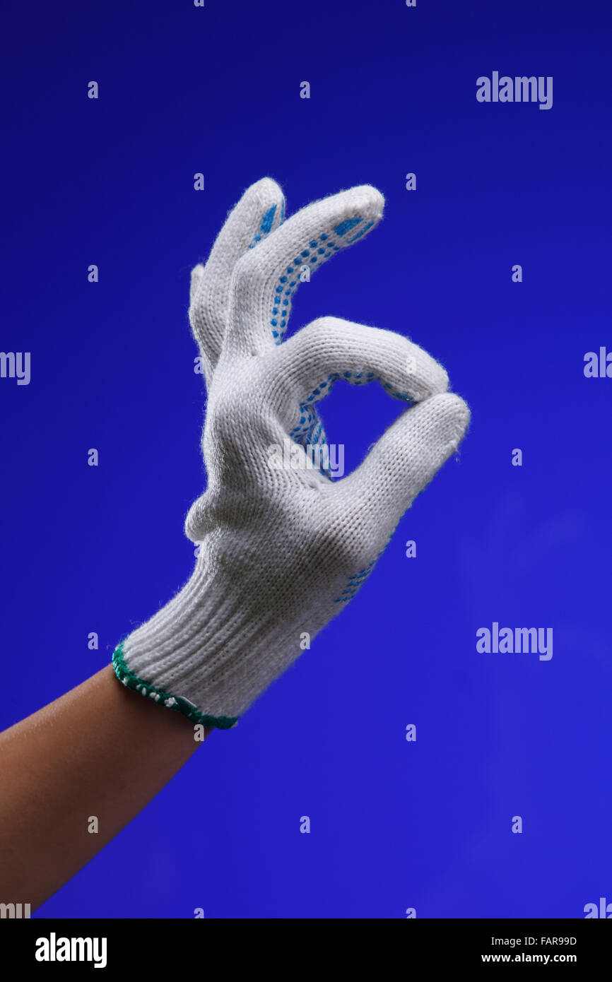 Human hand showing an OK sign Stock Photo - Alamy