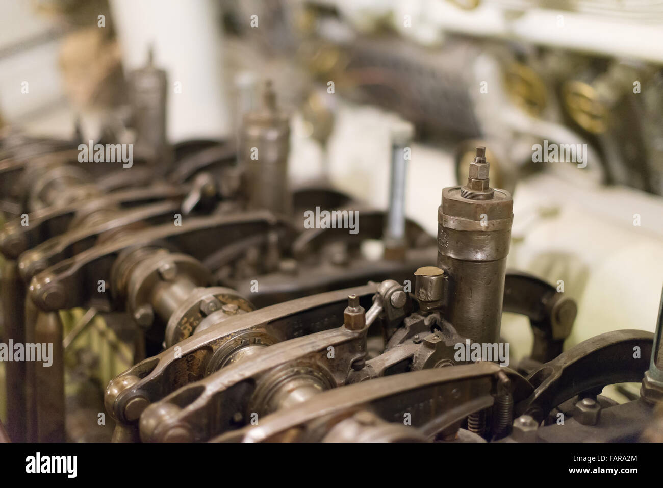 Old diesel engine inside of submarine Stock Photo - Alamy