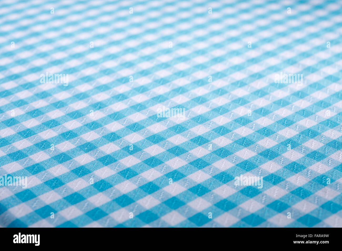 Stock image of blue checkered cloth Stock Photo - Alamy