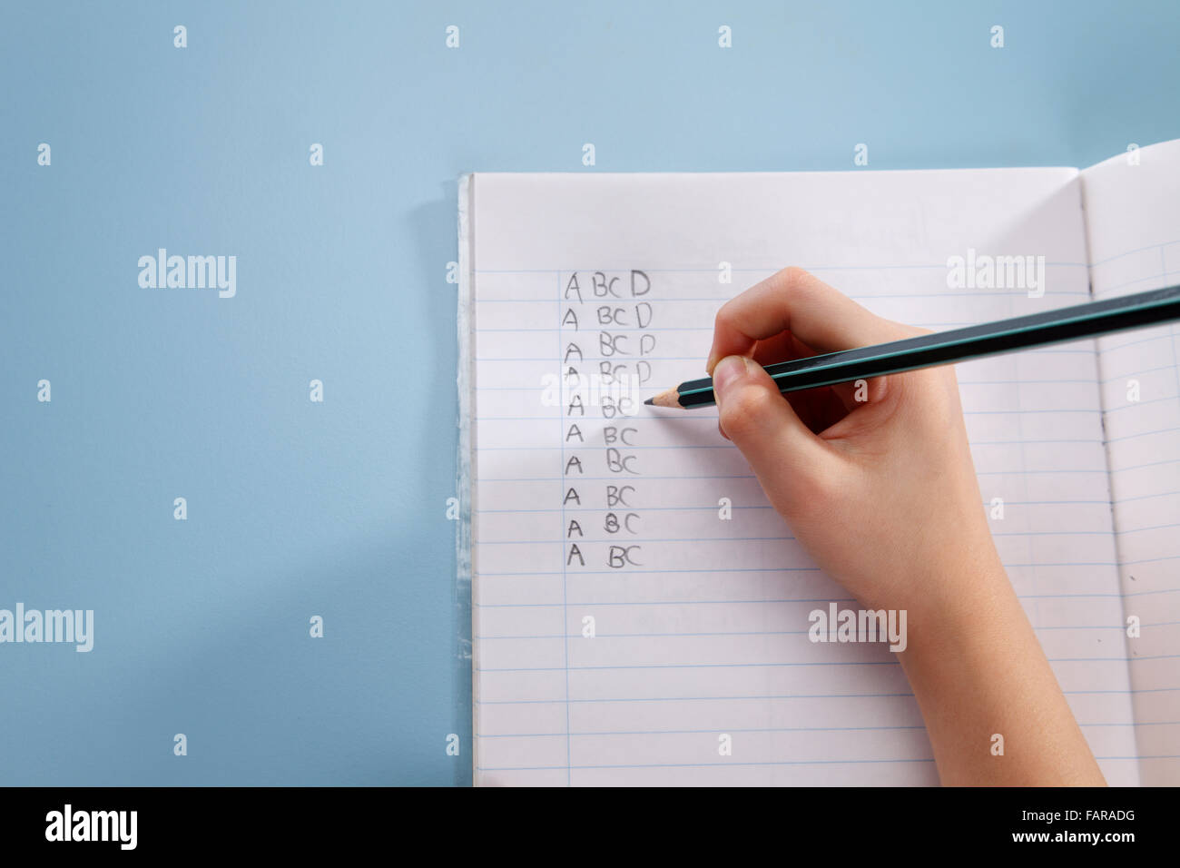 School excercise book hi-res stock photography and images - Alamy