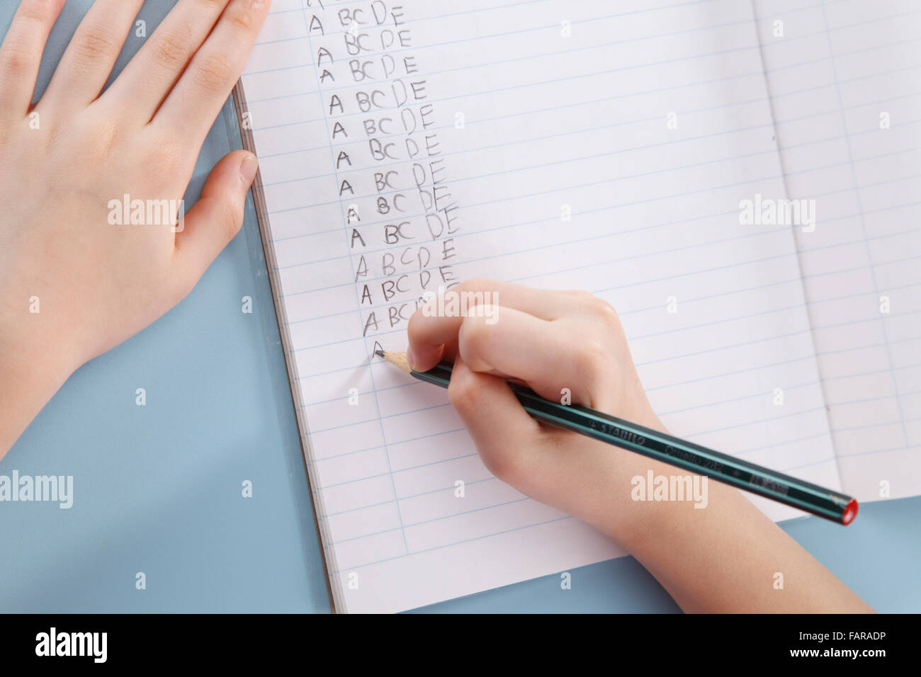 School excercise book hi-res stock photography and images - Alamy