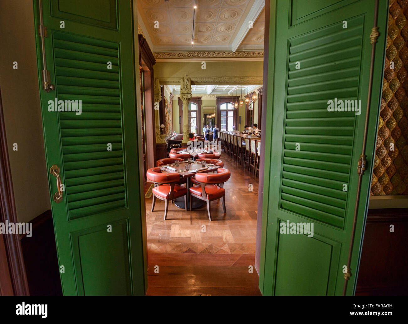 Interior architecture restaurant colonial hi-res stock photography and ...