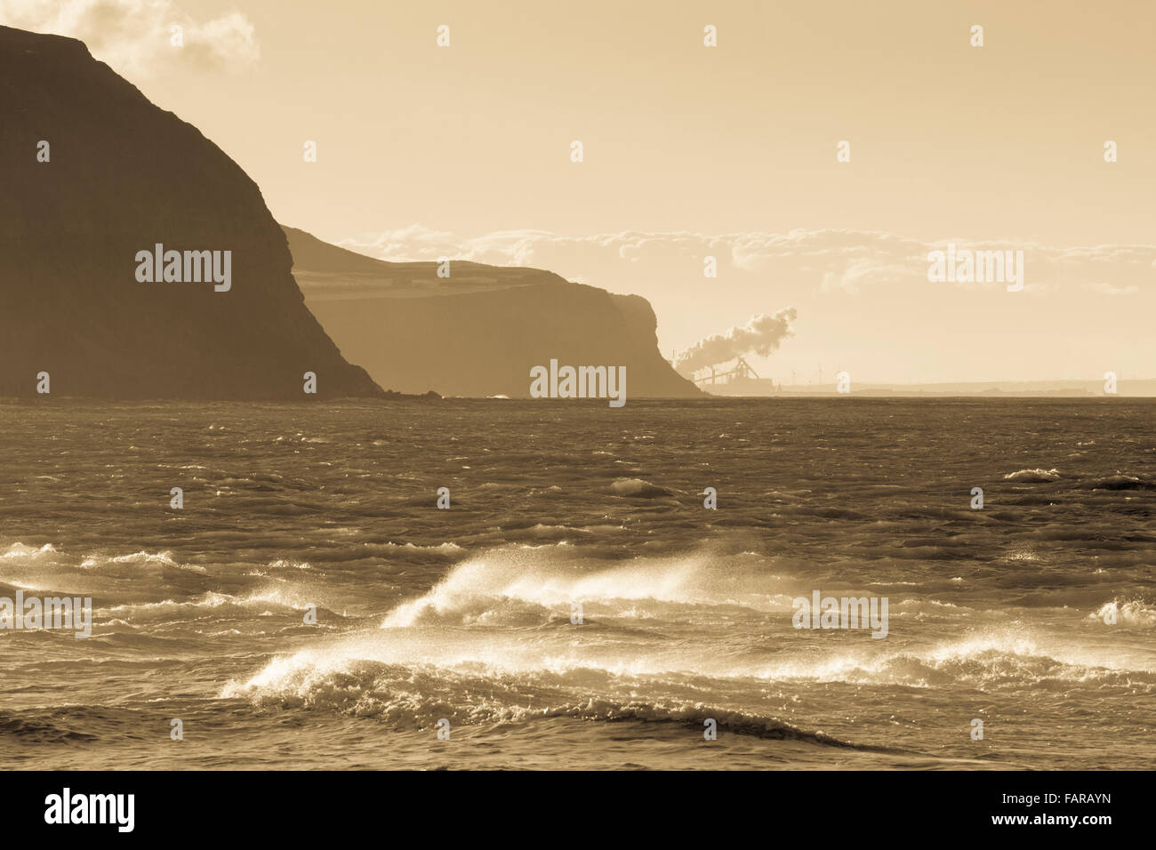 Boulby cliff staithes hi-res stock photography and images - Alamy