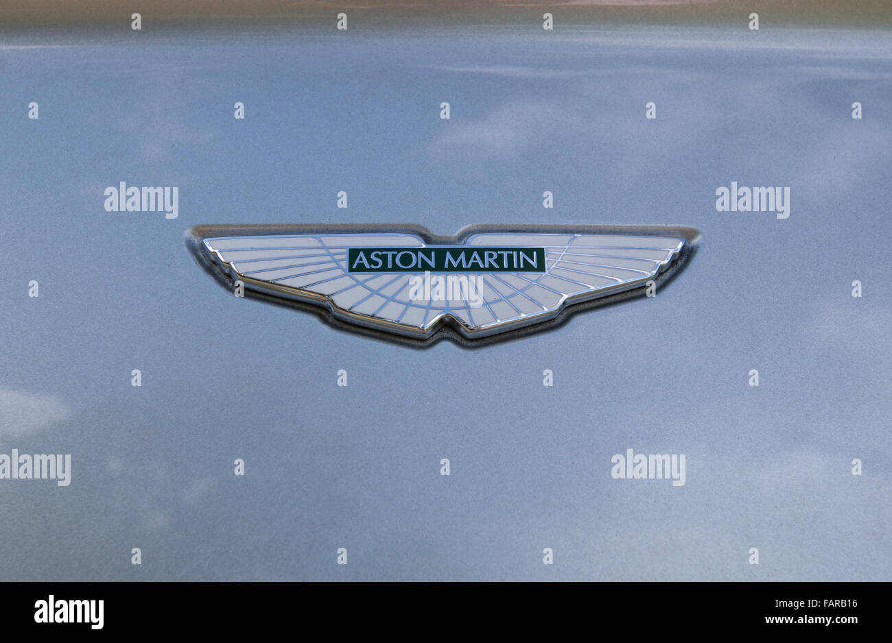 2007 Aston Martin Vantage convertible super car badge Stock Photo - Alamy