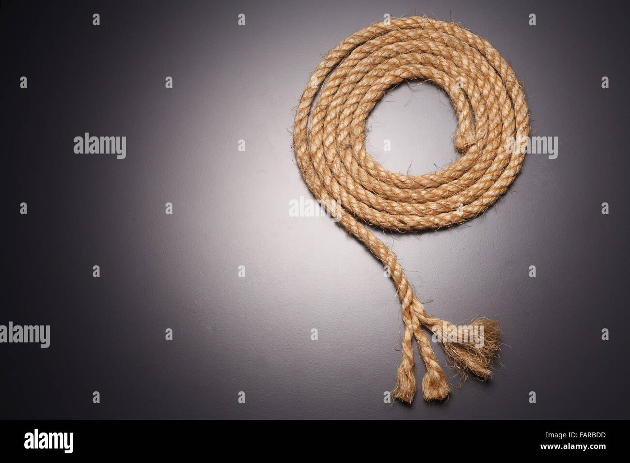 top view of the straw rope Stock Photo - Alamy