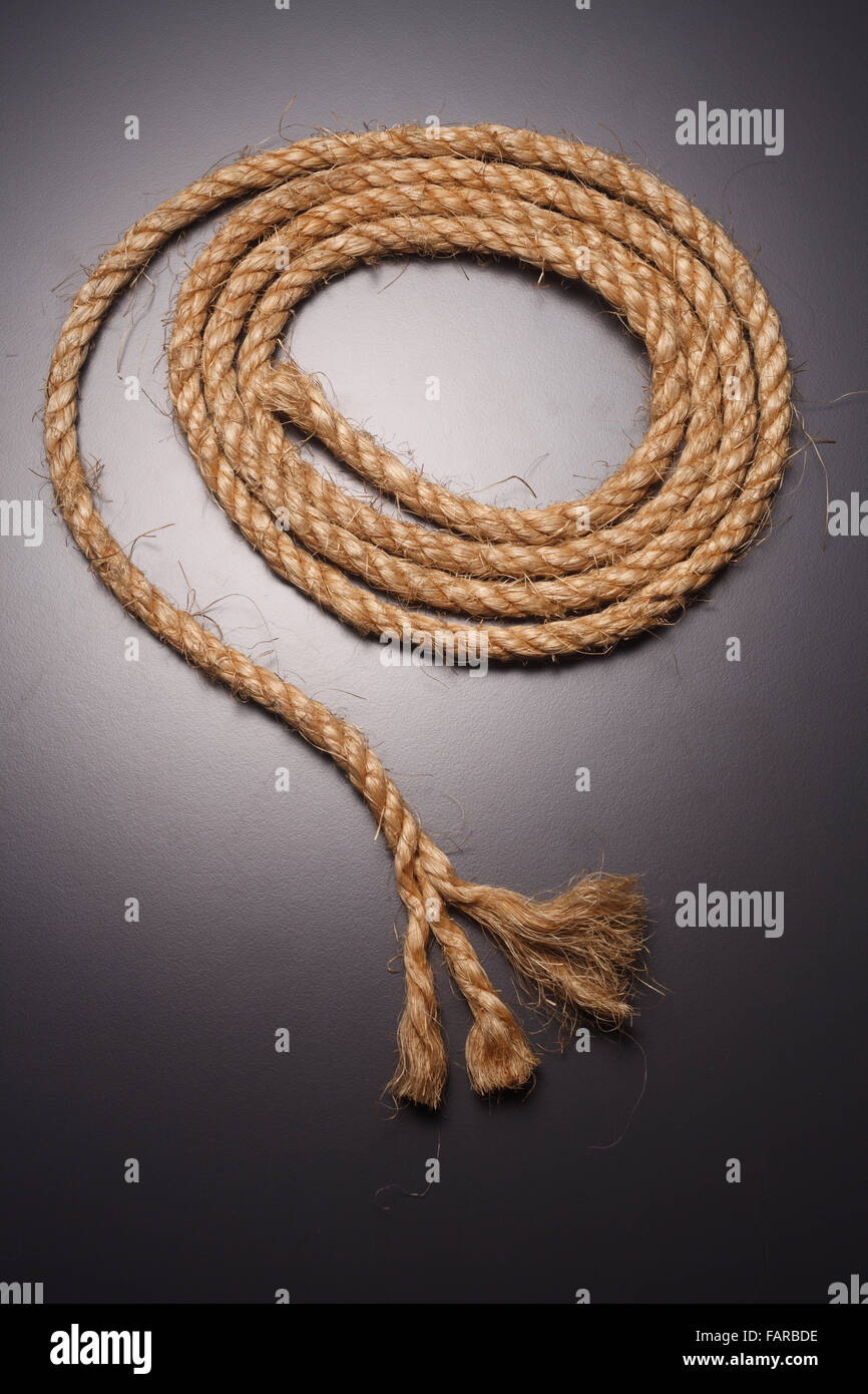 top view of the straw rope Stock Photo - Alamy