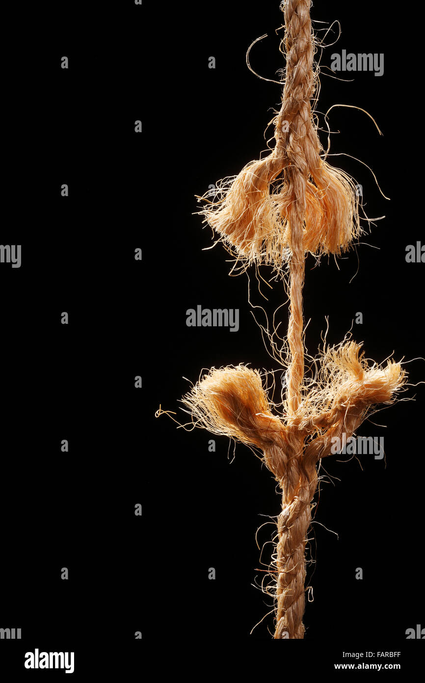 straw rope is in bad condition Stock Photo - Alamy