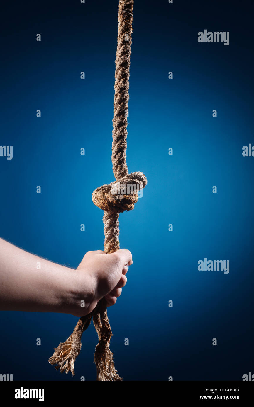 escape rope from the sky Stock Photo - Alamy