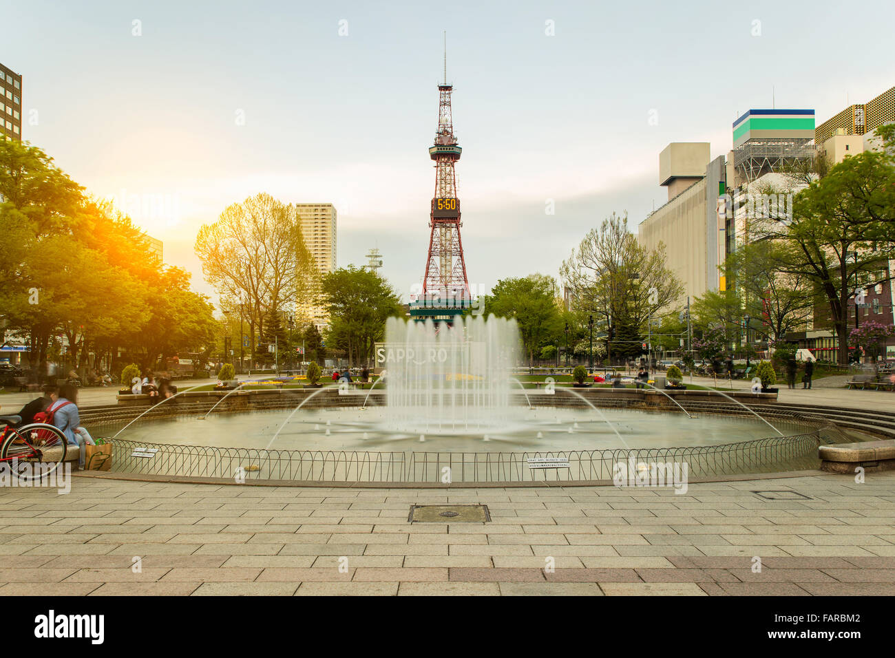 Sapporo TV Tower in Sapporo, Hokkaido, Japan Stock Photo - Alamy