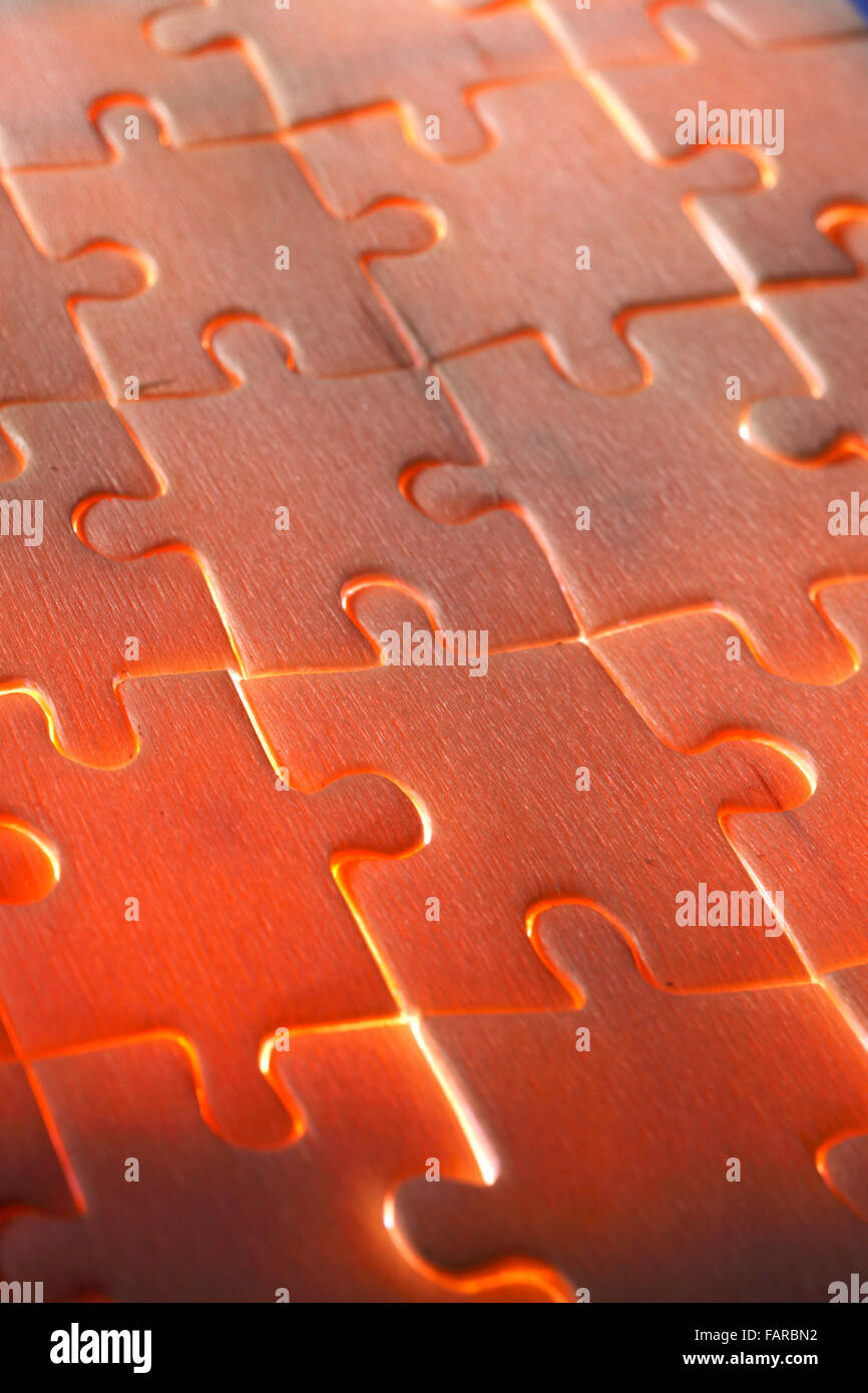 jigsaw puzzle with back light Stock Photo - Alamy