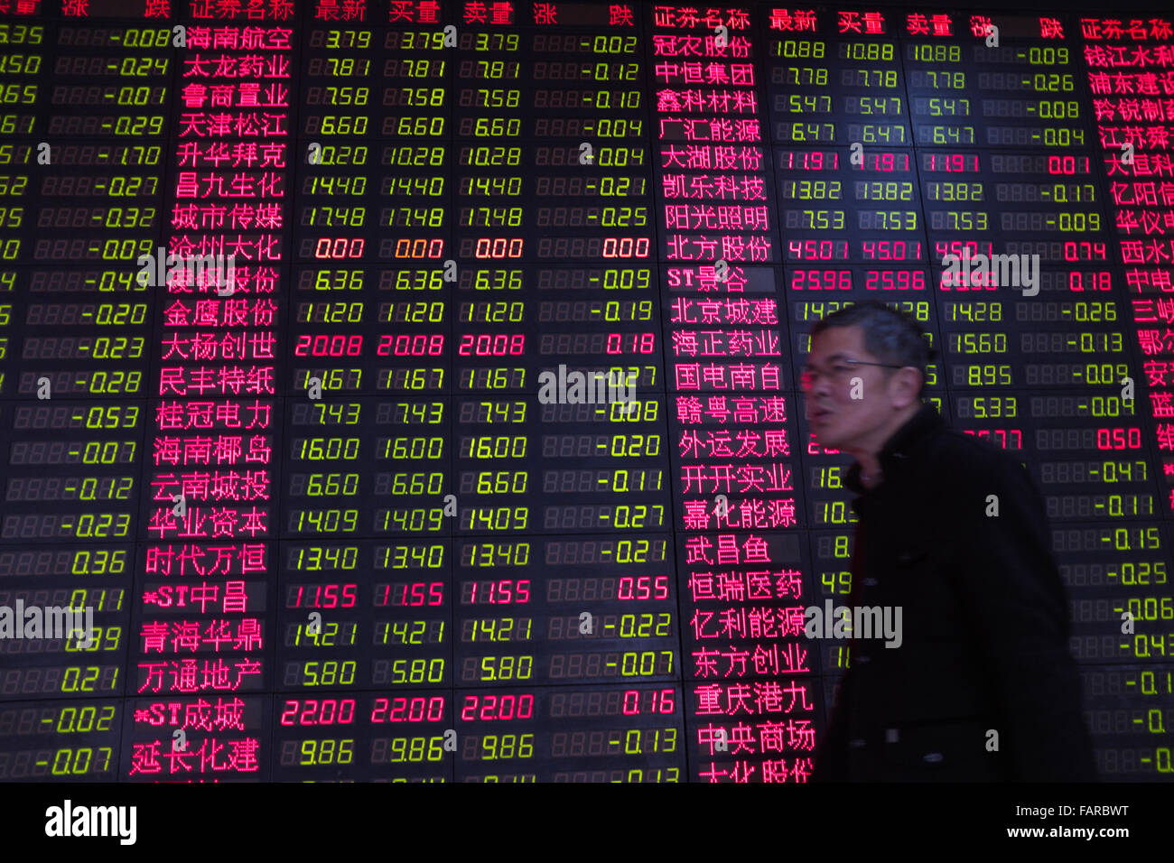 Stock exchange market in Shanghai, China Stock Photo - Alamy