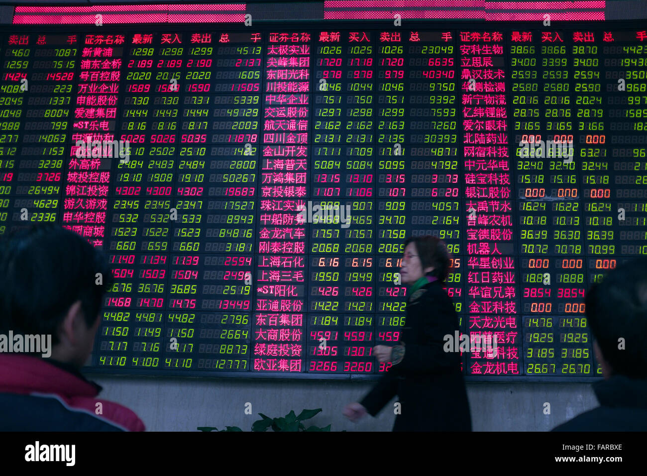 Stock exchange market in Shanghai, China Stock Photo - Alamy