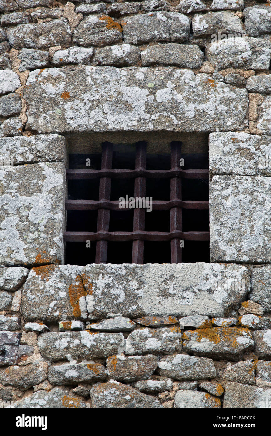 Prison Window Bars Brick Wall Light High Resolution Stock Photography ...
