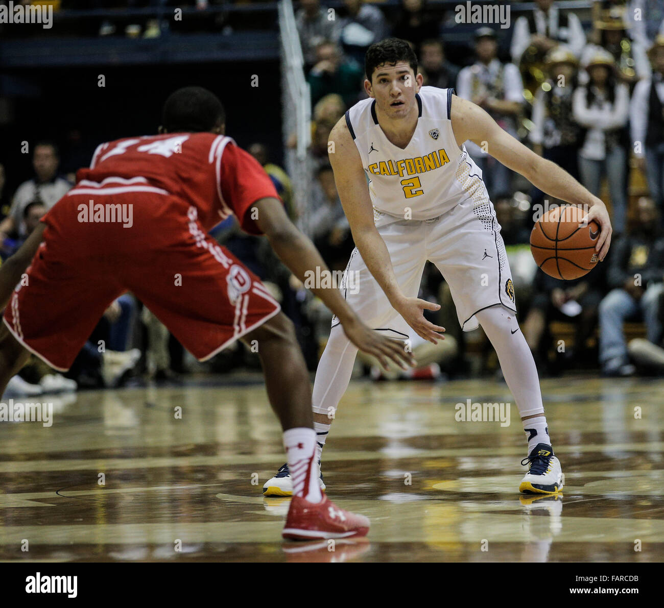 Berkeley CA. 03rd Jan, 2016. California G # 2 Sam Singer scored 6 ...