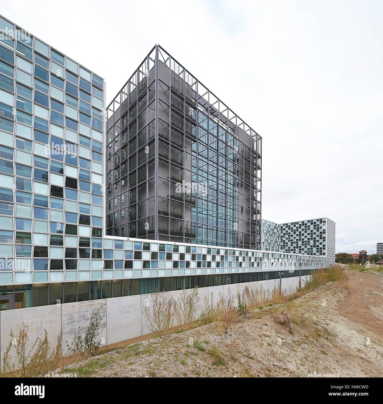 Elevation of office and Court Tower. International Criminal Court (ICC ...