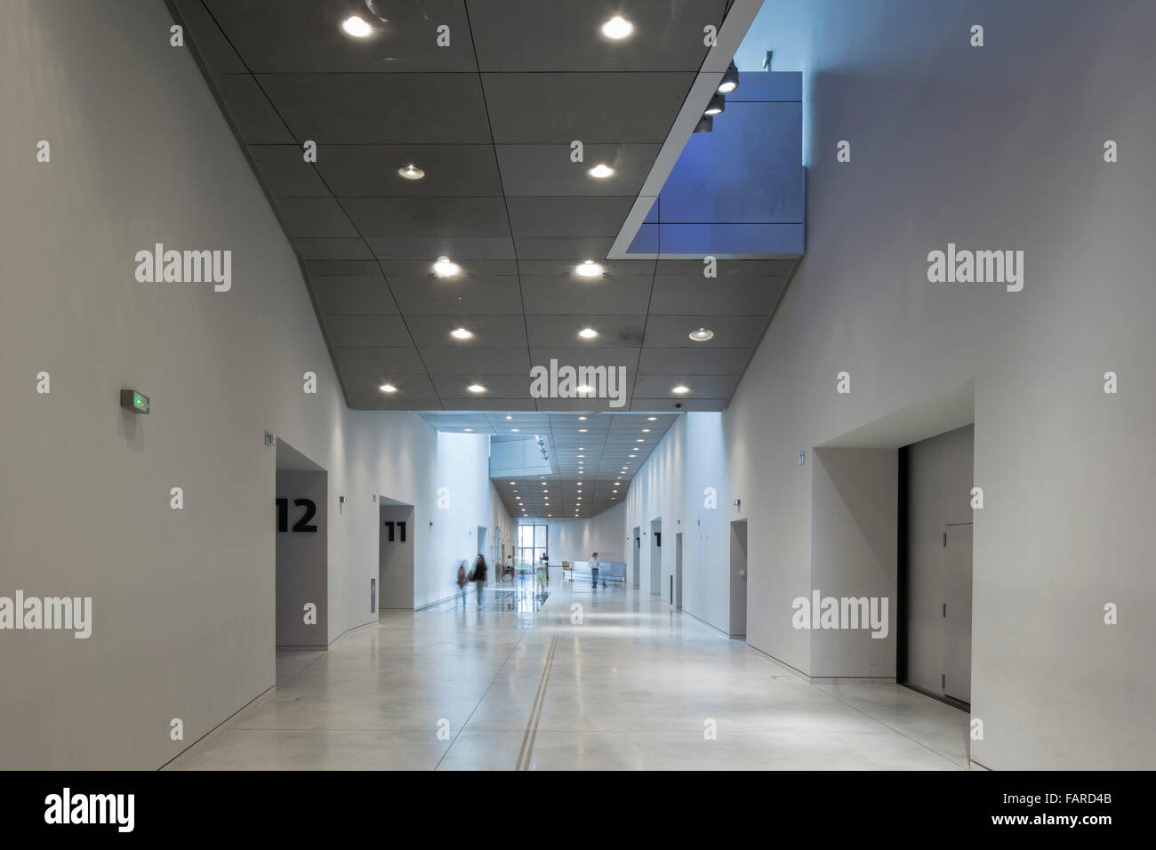 Interior circulation corridor. Musée des Confluences, Lyon, France ...