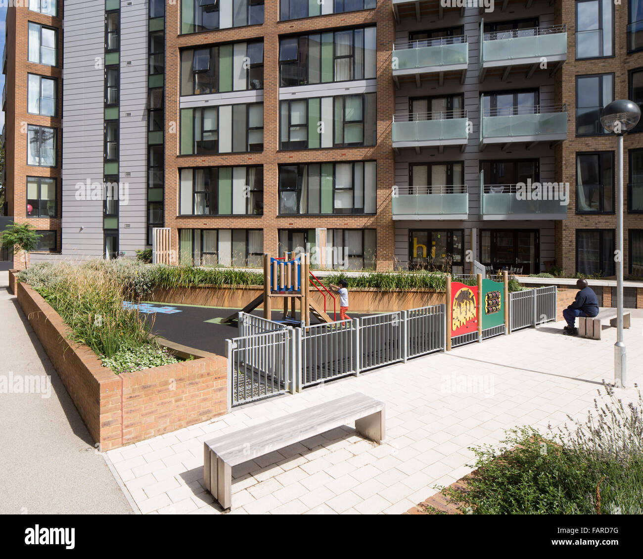 View of Internal Podium Garden. Haggerstone and West Kingsland Estate ...