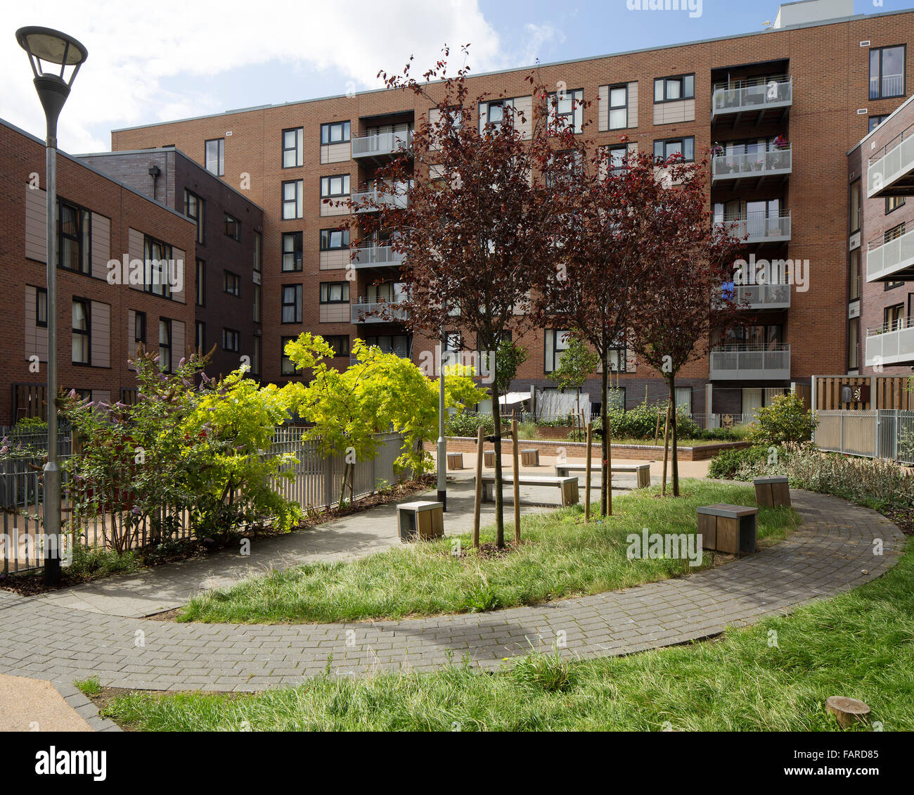 View of Internal Podium Garden. Haggerstone and West Kingsland Estate ...