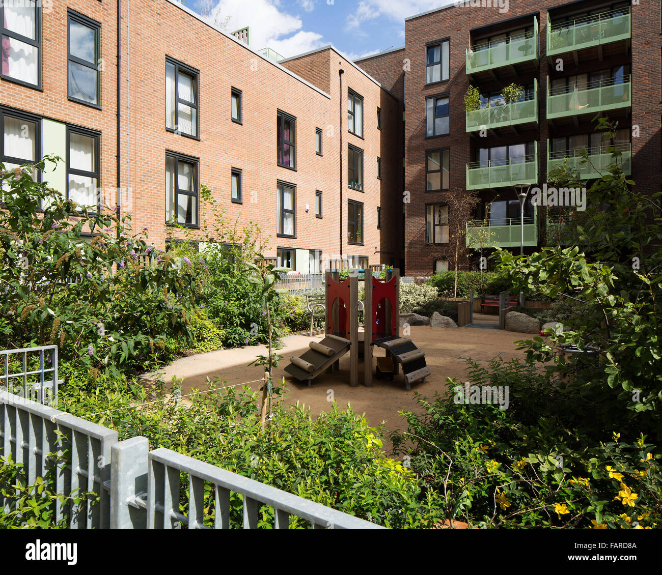 View of Internal Podium Garden. Haggerstone and West Kingsland Estate ...