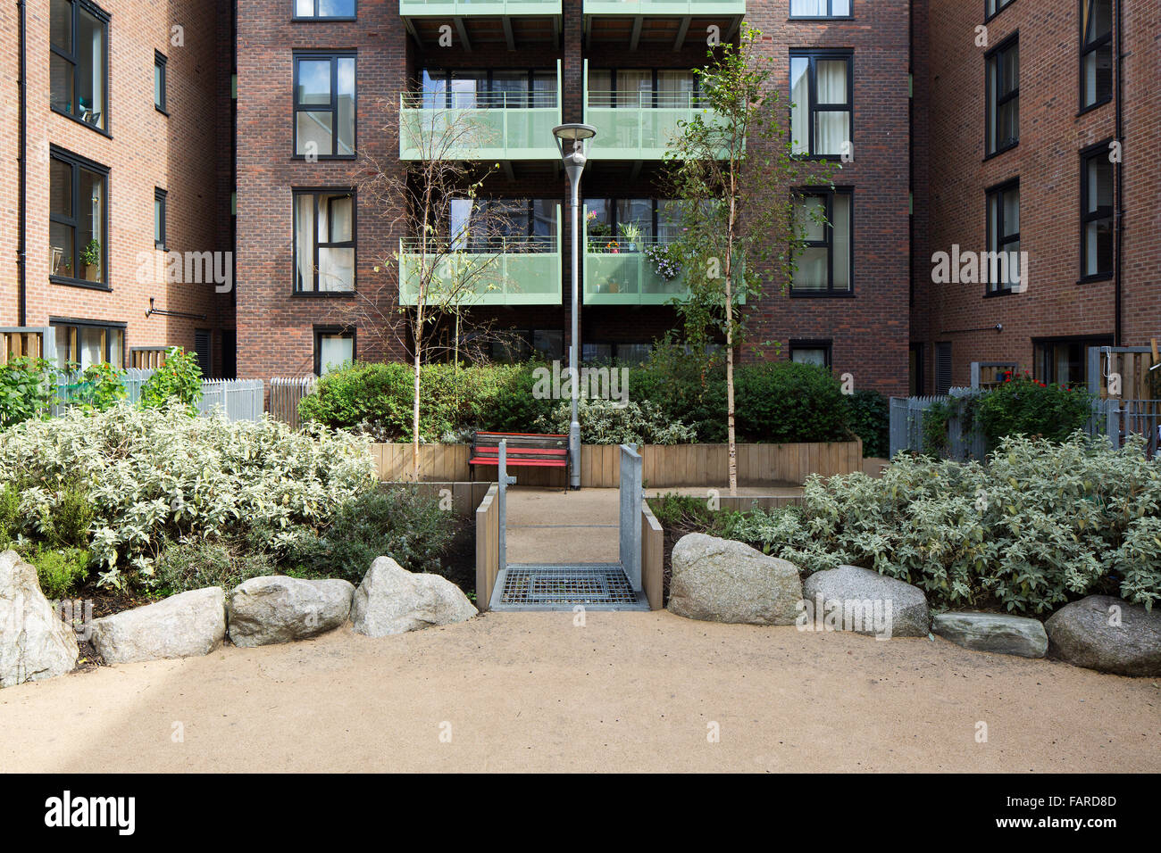 View of Internal Podium Garden. Haggerstone and West Kingsland Estate ...