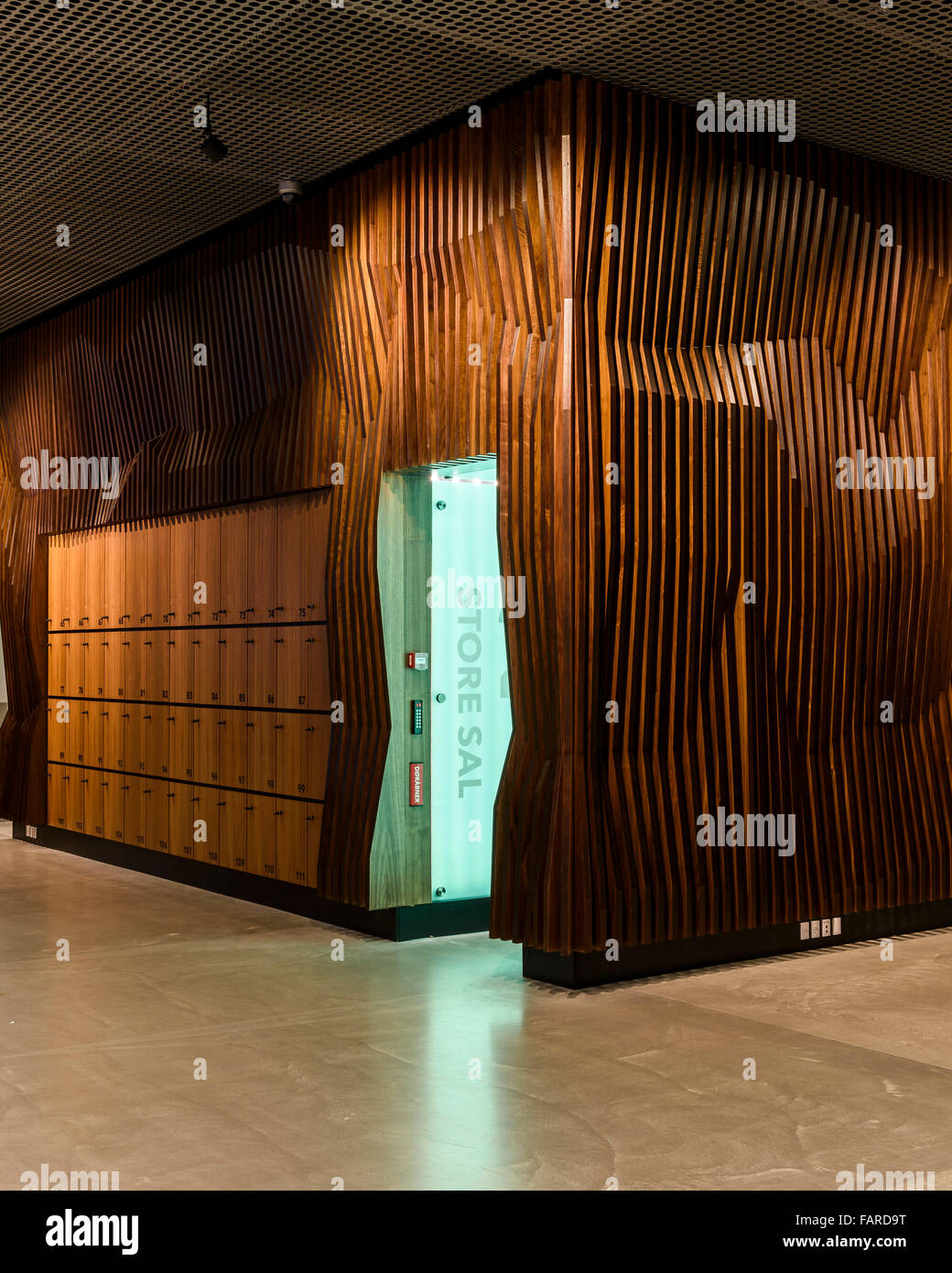 Inside the library. Dokk1, Aarhus, Denmark. Architect: Schmidt Hammer ...