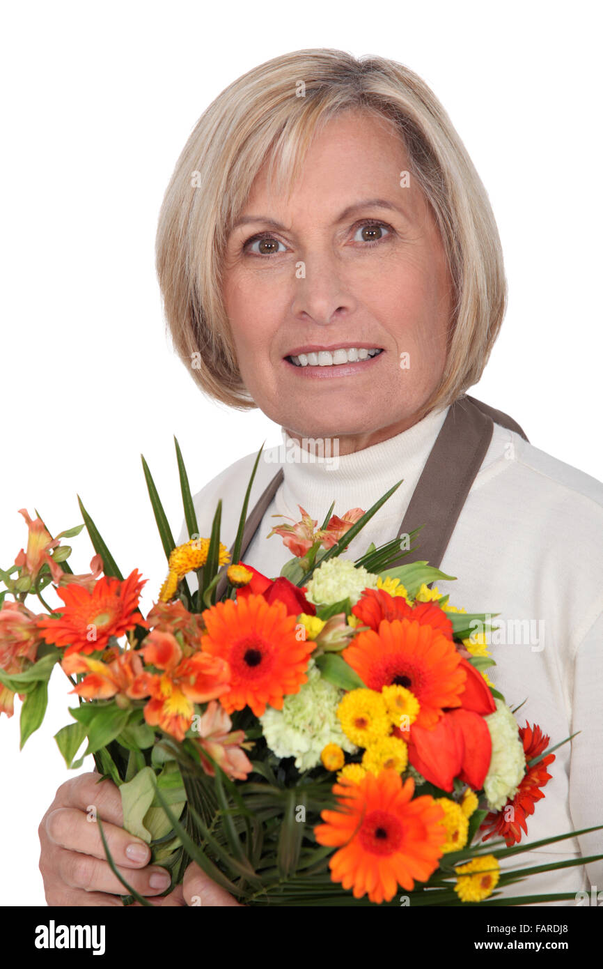 Portrait of a florist Stock Photo - Alamy