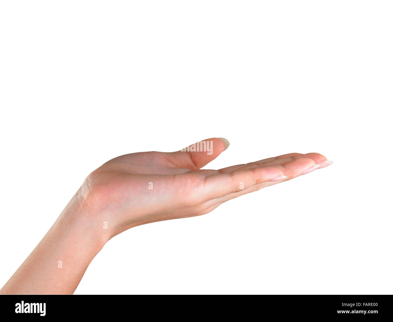 empty hand on a isolated background Stock Photo - Alamy