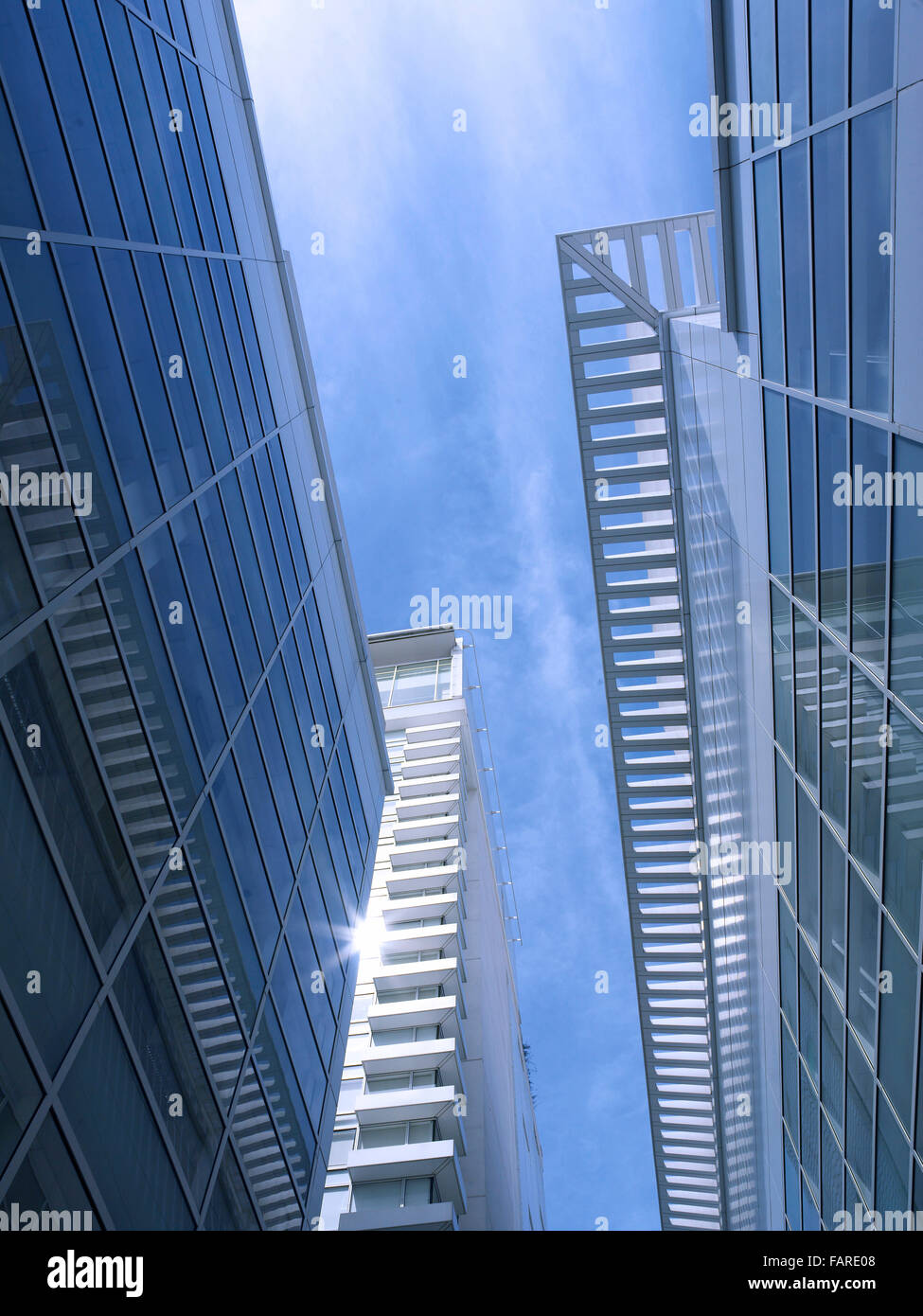 Corporate buildings in perspective Stock Photo - Alamy