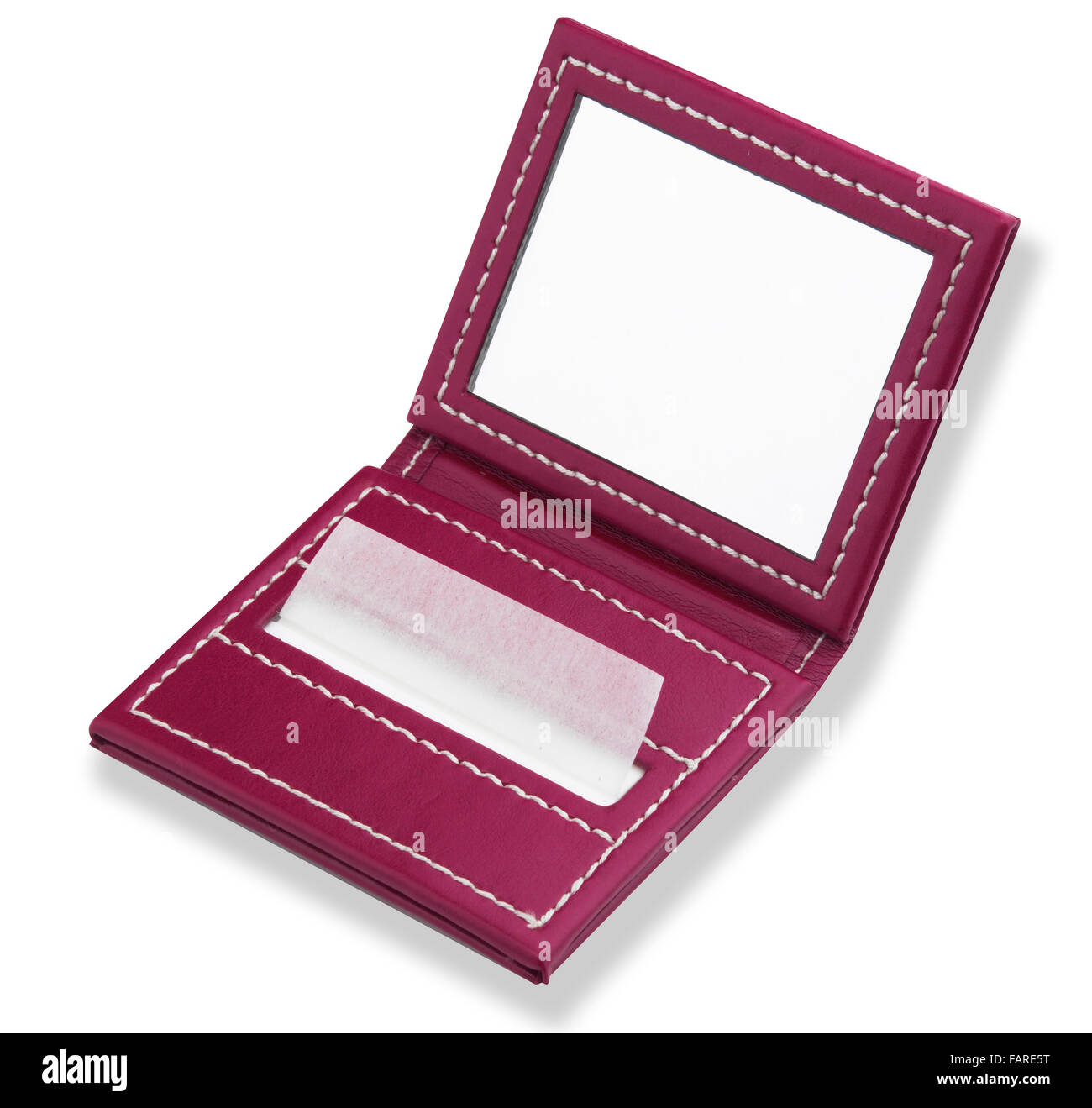 small mirror isolated on white background Stock Photo - Alamy