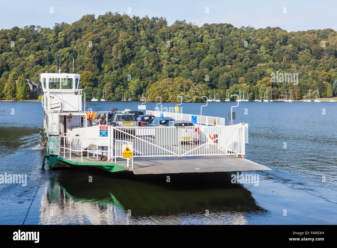 England, Cumbria, Lake District, Windermere, Windermere Ferry Stock ...