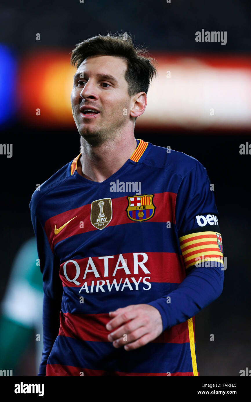 Lionel Messi, (Barcelona), DECEMBER 30 2015 - Football/Soccer : Spanish ...