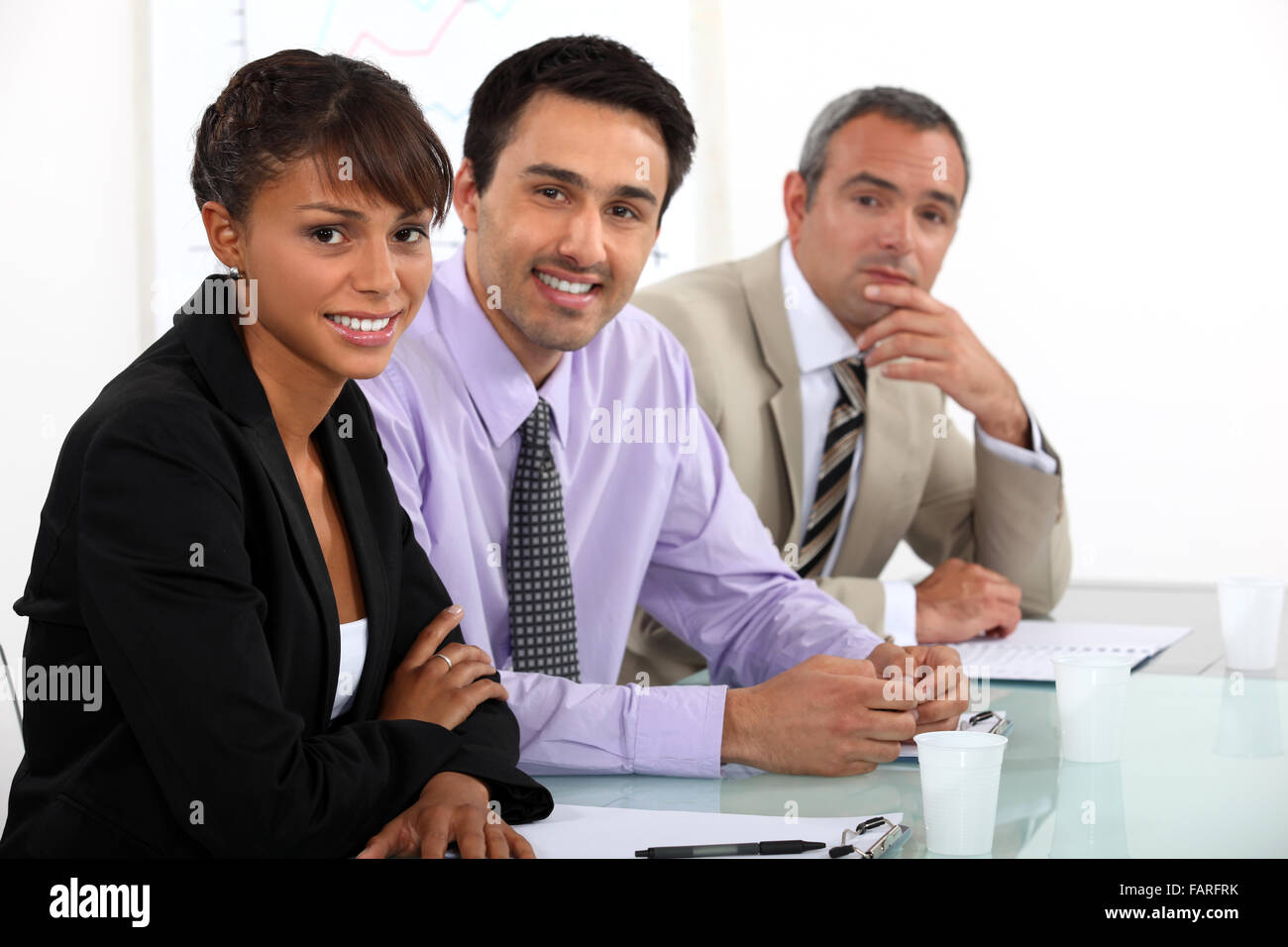 Interview panel serious hi-res stock photography and images - Alamy