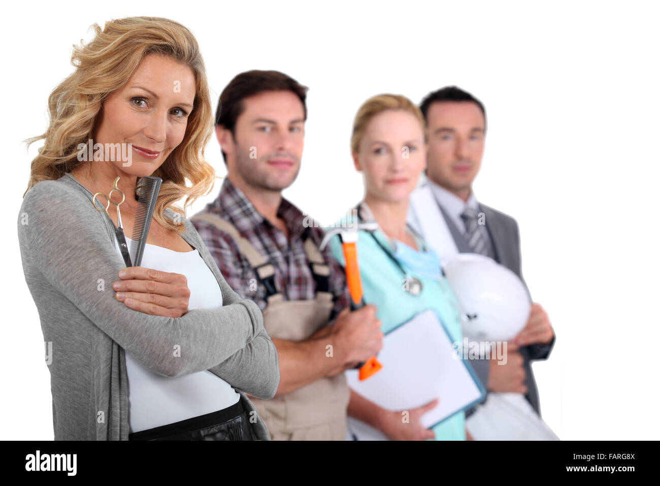 Happy healthcare professions hi-res stock photography and images - Alamy
