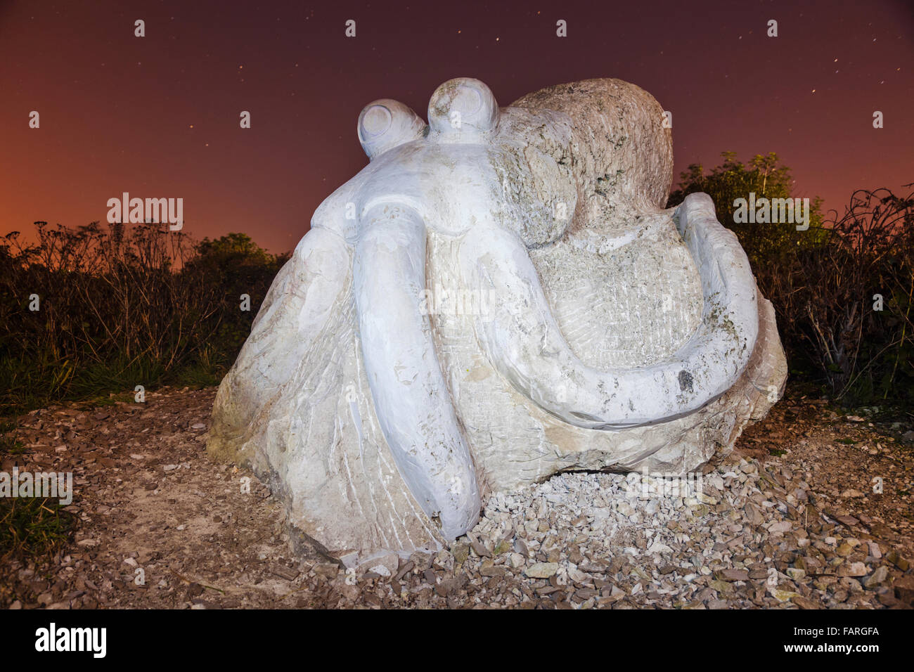 England, Dorset, Portland, Tout Quarry Sculpture Park Stock Photo - Alamy