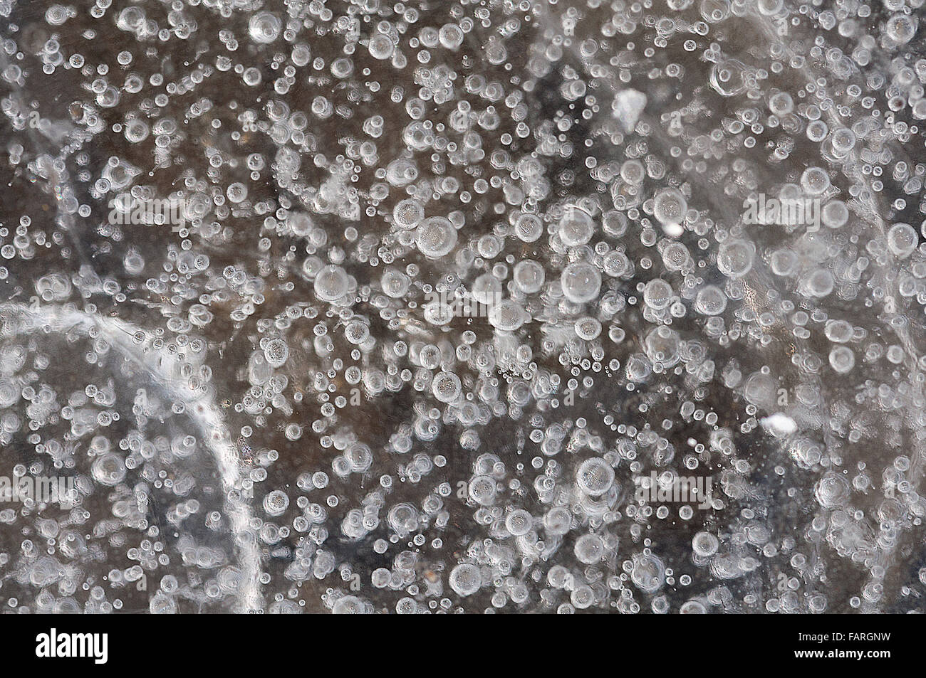 Air bubbles captured in ice. Ice Texture Stock Photo - Alamy