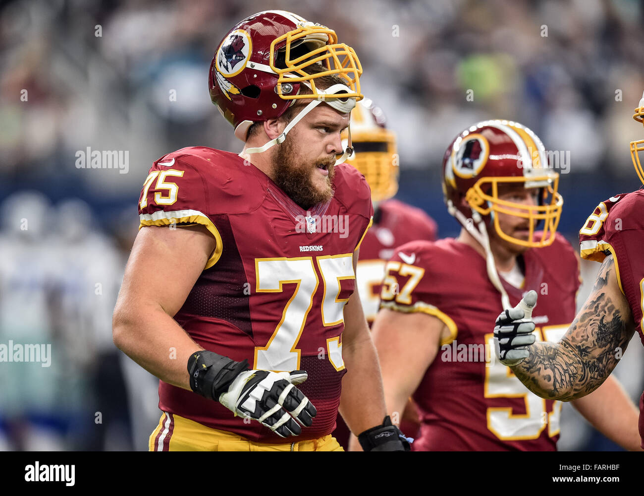 January 3rd, 2016:.Washington Redskins offensive guard Brandon Scherff ...