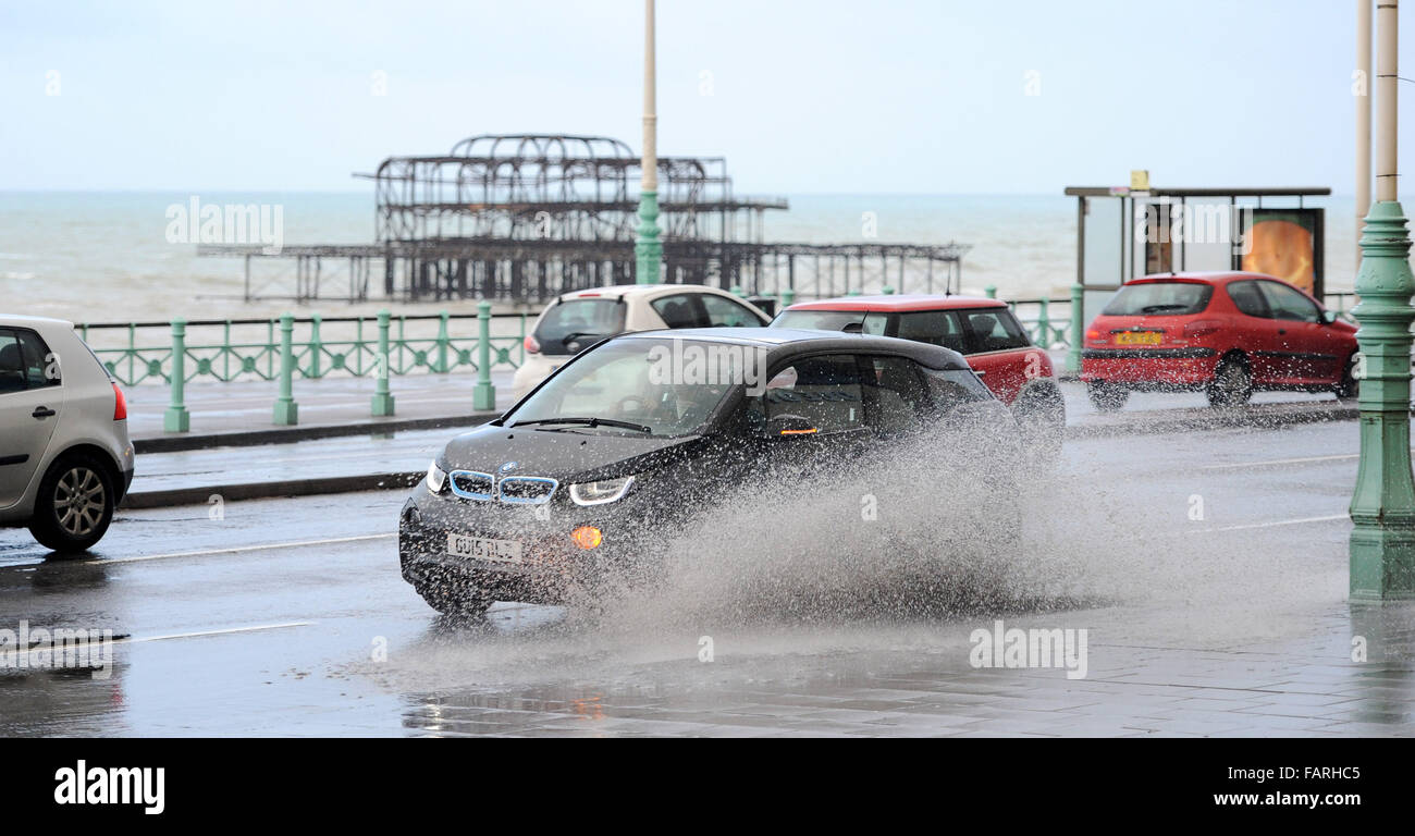 Brighton seafront flooding hi-res stock photography and images - Alamy