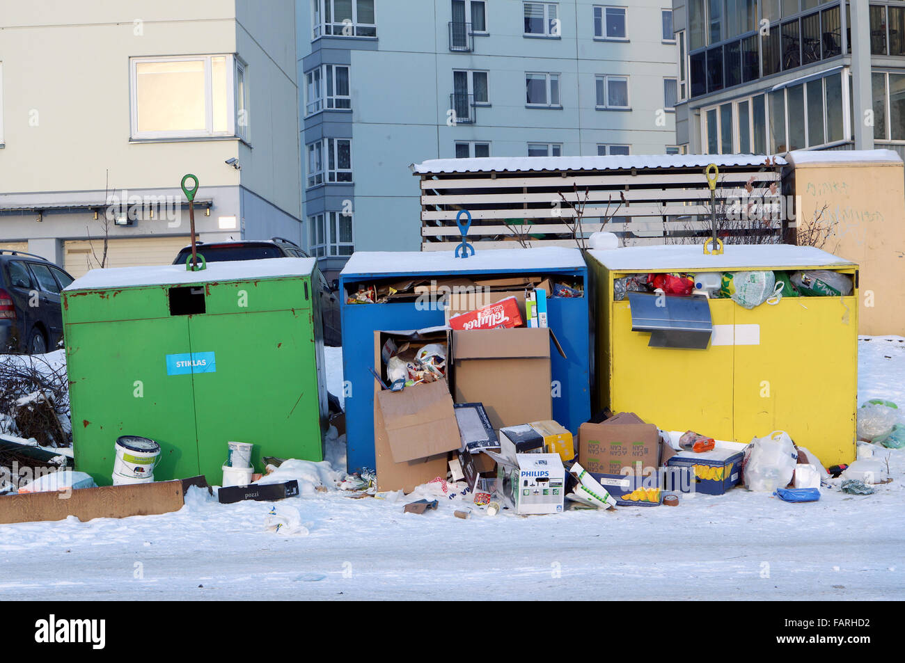 New trash containers hi-res stock photography and images - Alamy